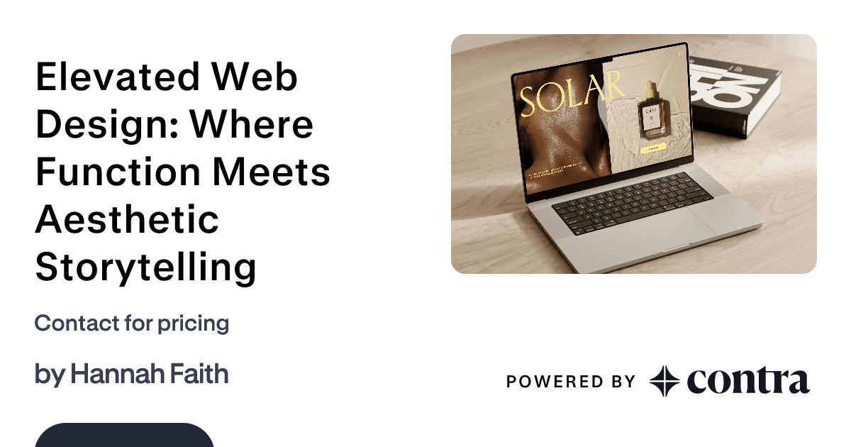 Elevated Web Design: Where Function Meets Aesthetic Storytelling by ...