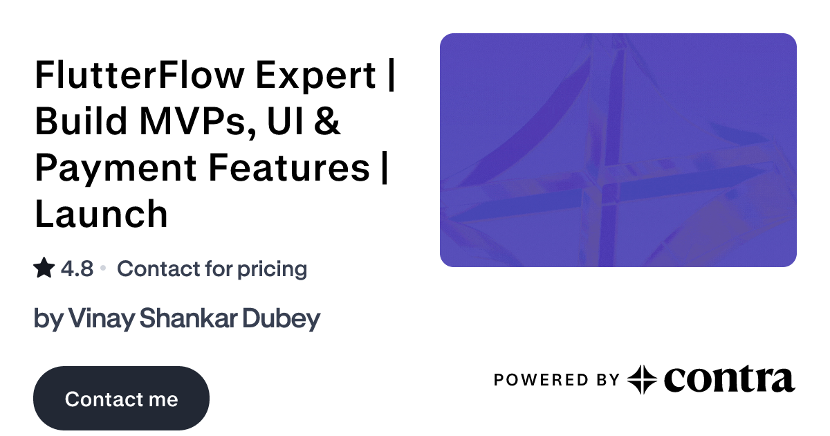 FlutterFlow Expert | Build MVPs, UI & Payment Features | Launch by Vinay Shankar Dubey