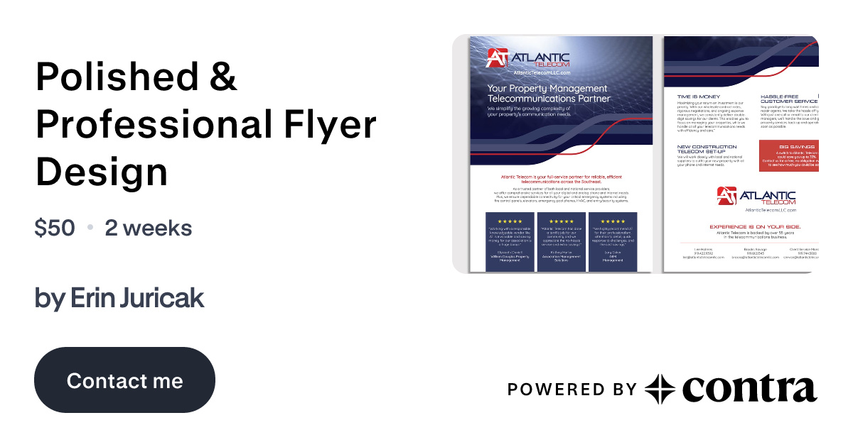 Polished & Professional Flyer Design by Erin Juricak