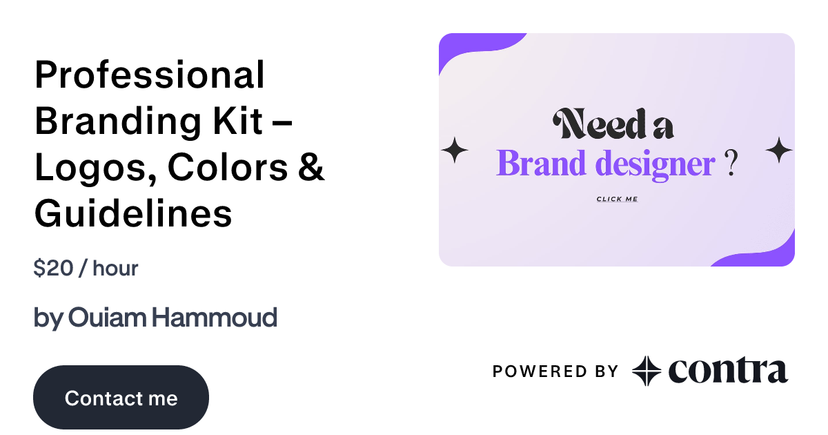 Professional Branding Kit – Logos, Colors & Guidelines by Ouiam Hammoud