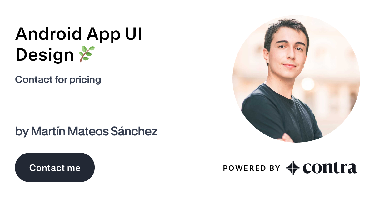 Android App UI Design 🌿 by Martín Mateos Sánchez