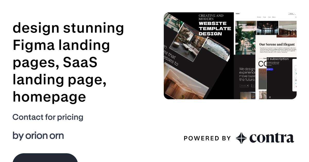 design stunning Figma landing pages, SaaS landing page, homepage by ...