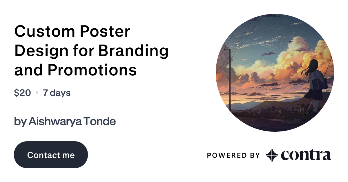 Custom Poster Design for Branding and Promotions by Aishwarya Tonde