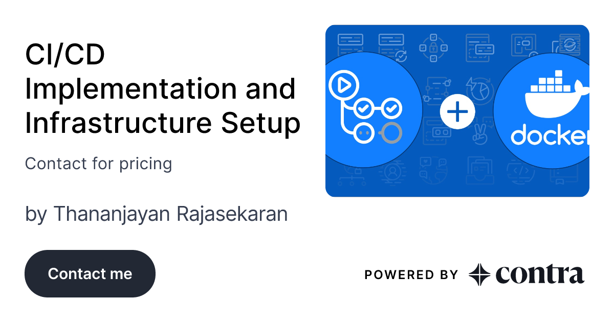 Ci Cd Implementation And Infrastructure Setup By Thananjayan Rajasekaran