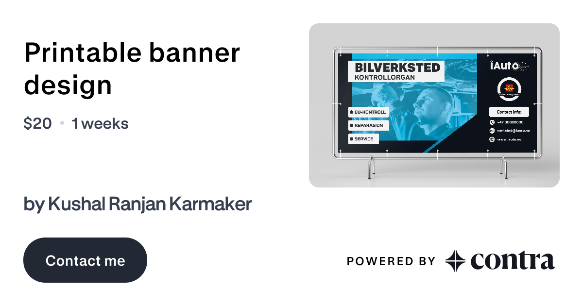 Printable banner design by Kushal Ranjan Karmaker