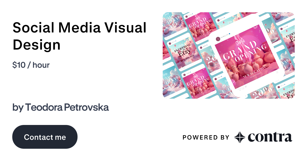 Social Media Visual Design by Teodora Petrovska