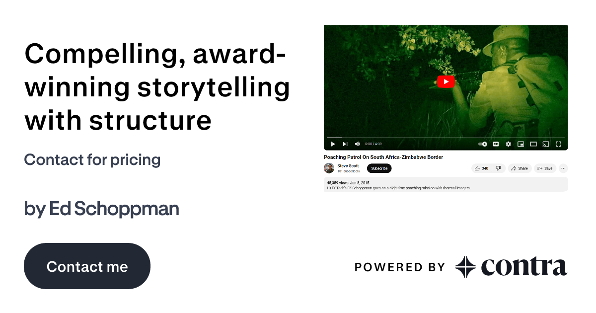 Compelling, award-winning storytelling with structure by Ed Schoppman