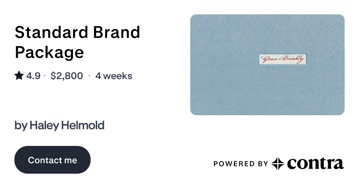 Standard Brand Package by Haley Helmold
