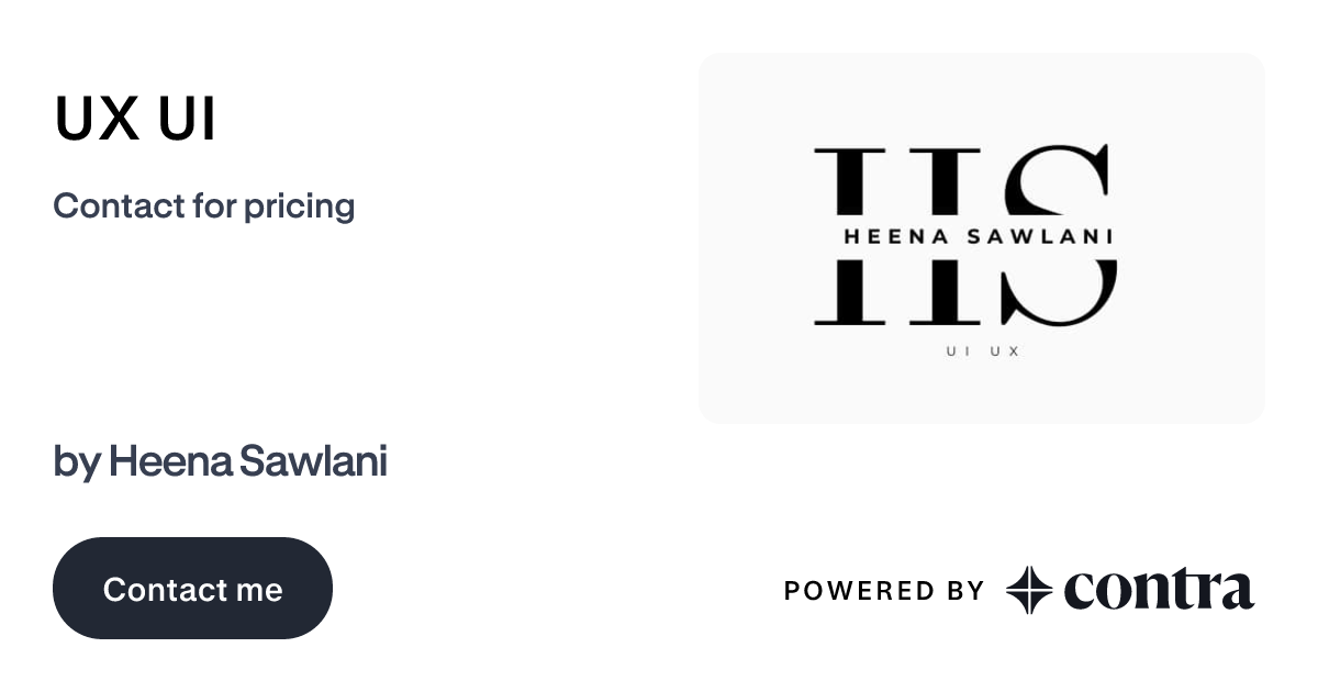 UX UI by Heena Sawlani