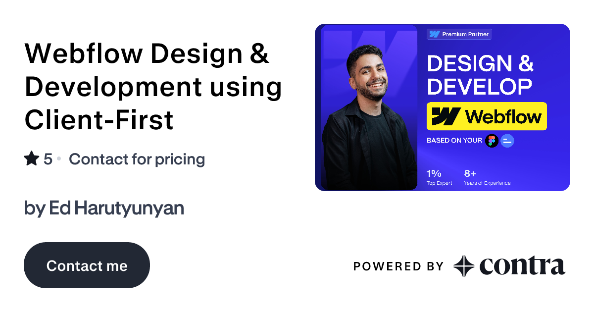 Webflow Design & Development using Client-First by Ed Harutyunyan