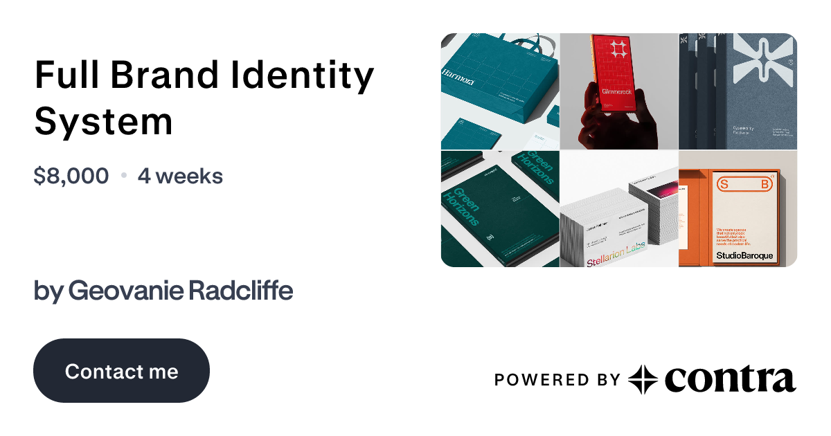 Full Brand Identity System by Geovanie Radcliffe