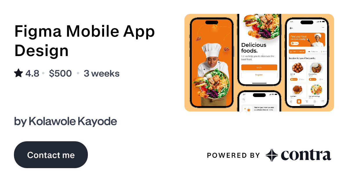 Figma Mobile App Design by Kolawole Kayode