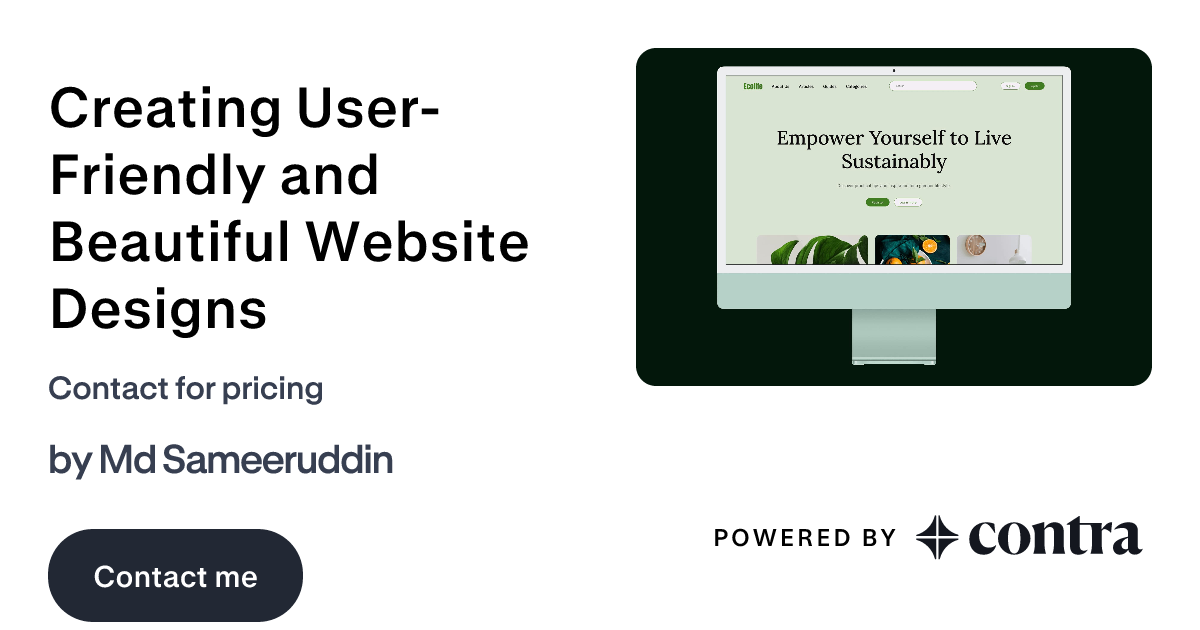 Creating User-Friendly and Beautiful Website Designs by Md Sameeruddin