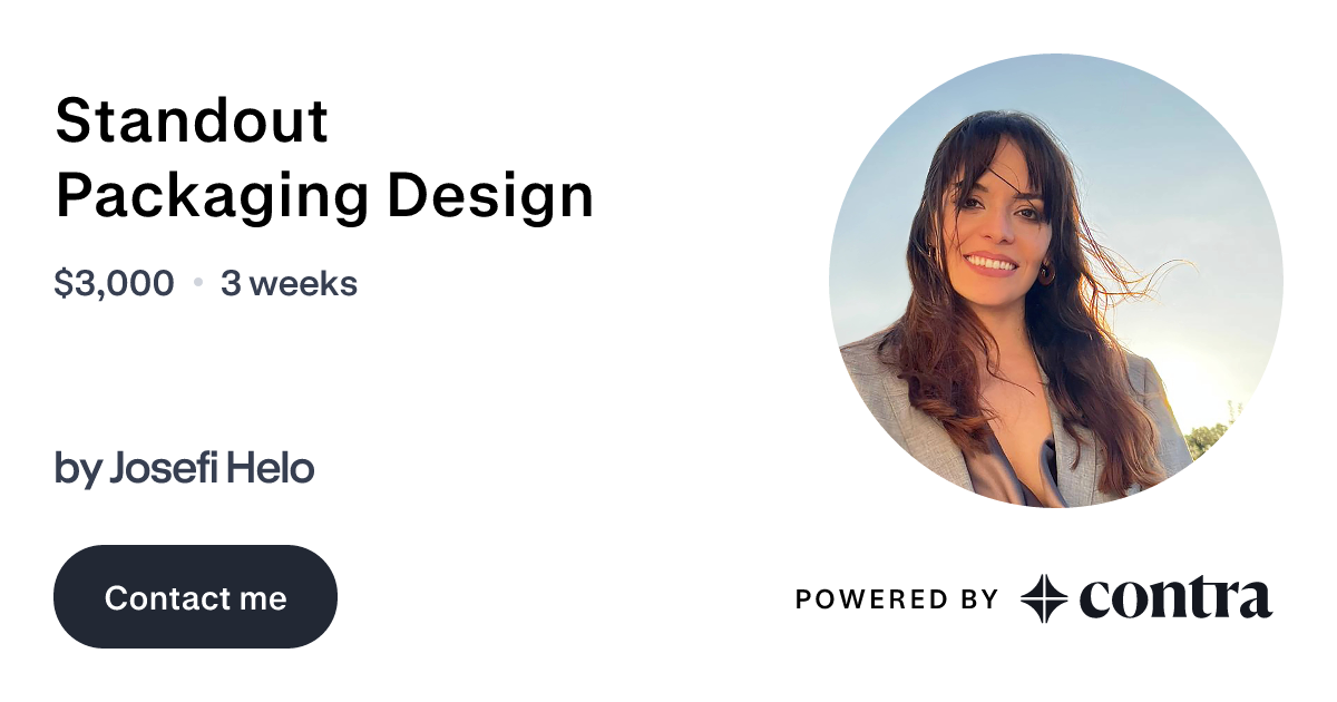 Standout Packaging Design by Josefi Helo