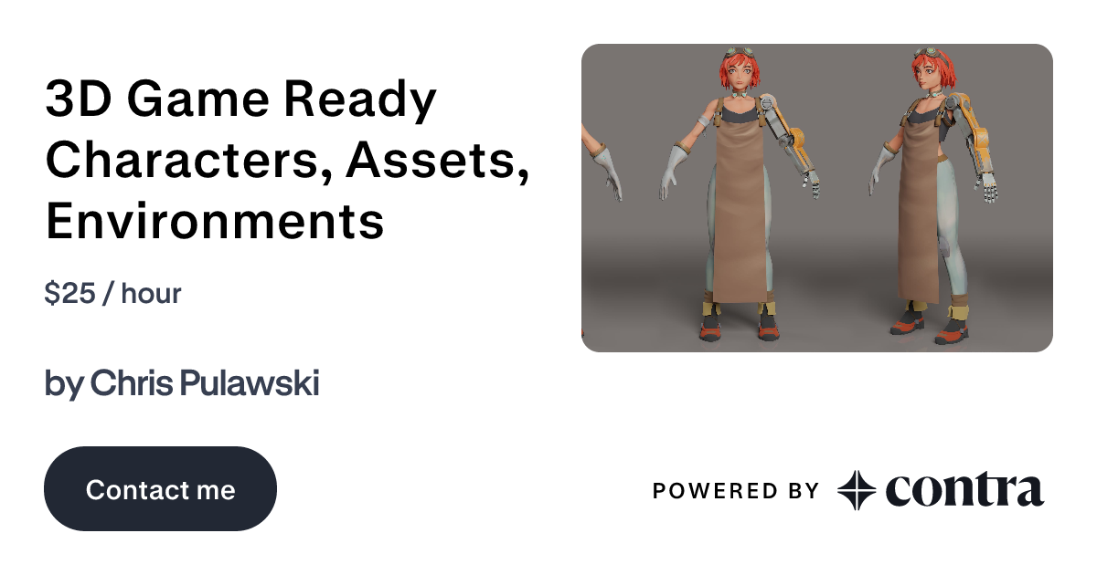 3D Game Ready Characters, Assets, Environments by Chris Pulawski