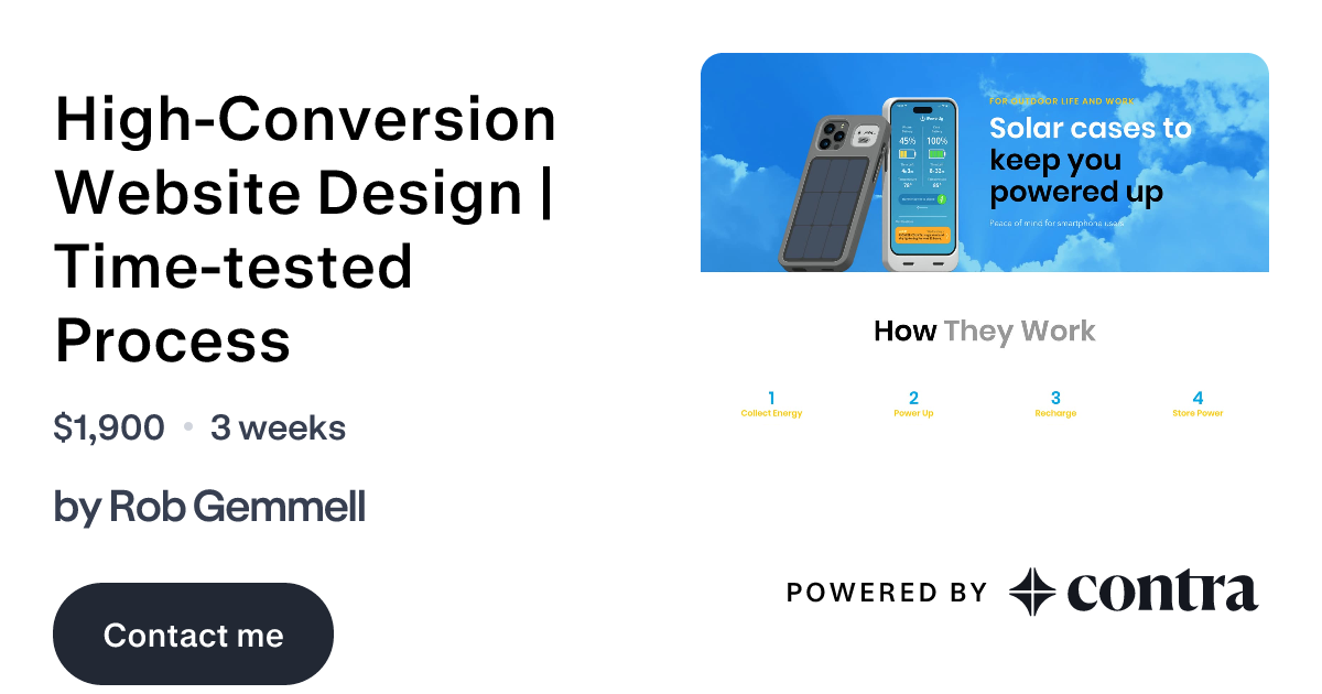 High-Conversion Website Design | Time-tested Process by Robert Gemmell