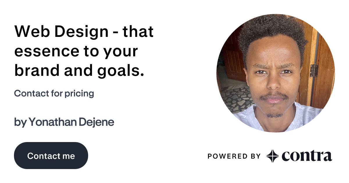 Web Design - that essence to your brand and goals. by Yonathan Dejene