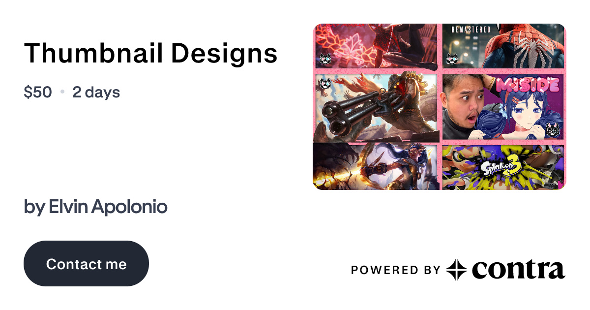Thumbnail Designs by Elvin Apolonio