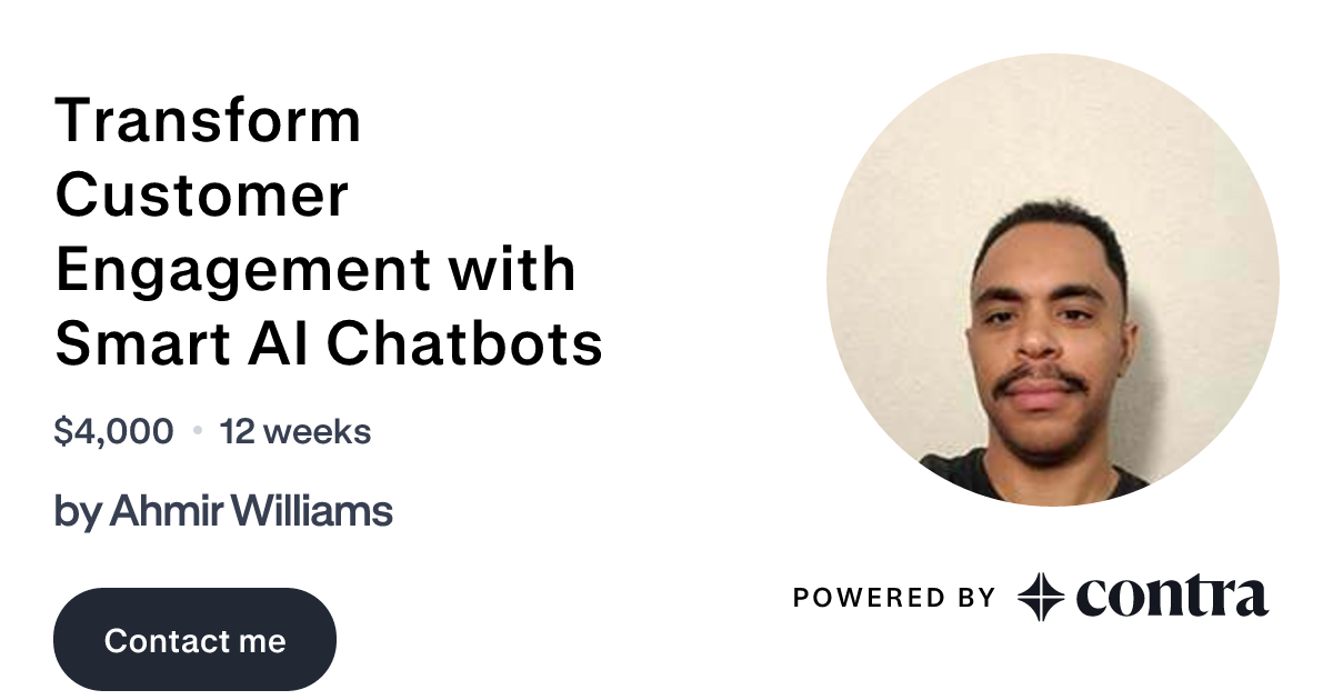Transform Customer Engagement With Smart Ai Chatbots By Ahmir Williams