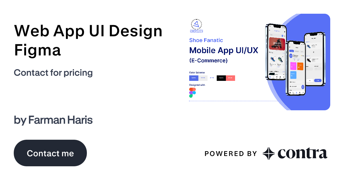 Web App UI Design Figma by Farman Haris