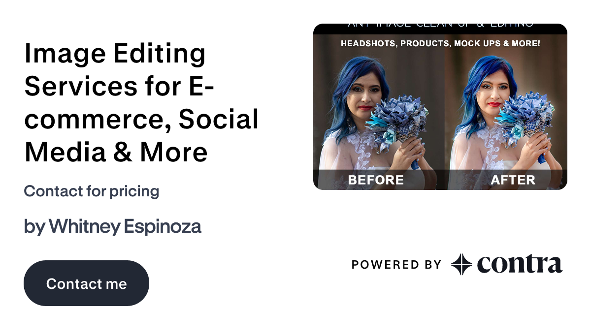 Image Editing Services for E-commerce, Social Media & More by Whitney ...