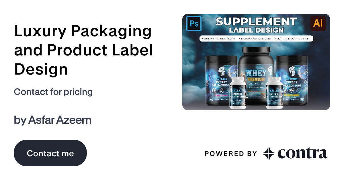 Packaging and Product Label Design by Asfar Azeem