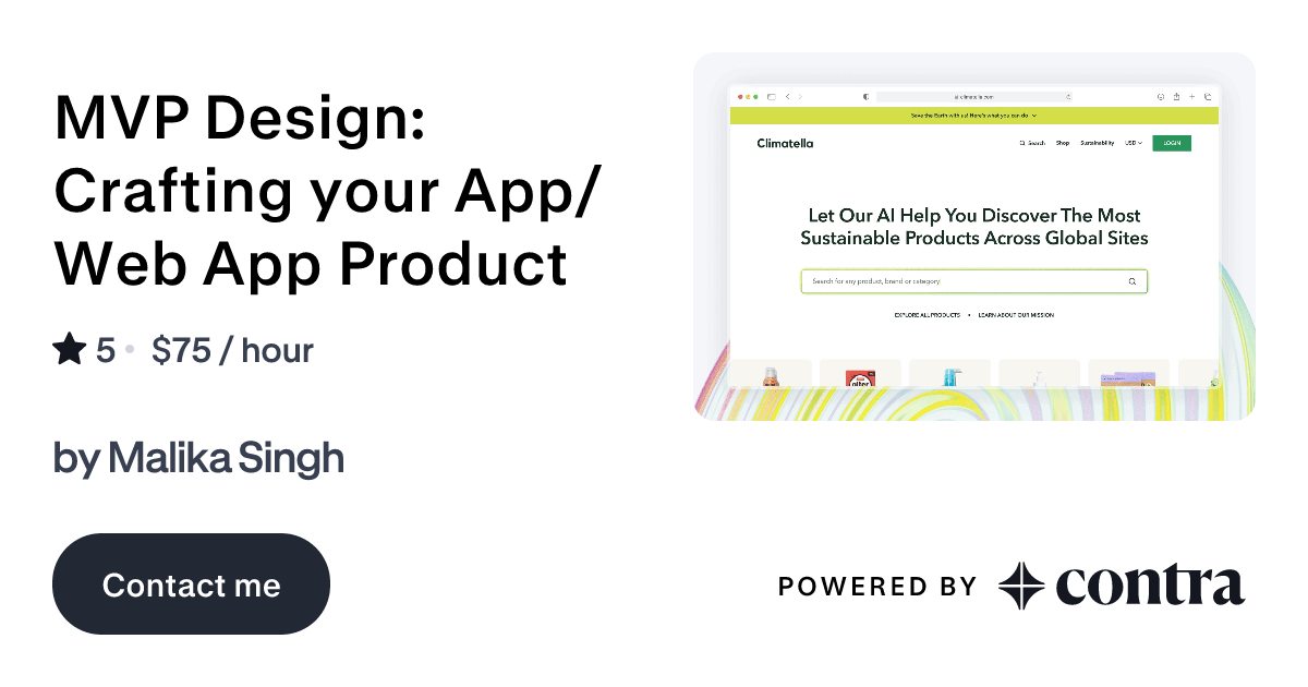 MVP Design: Crafting your App/Web App Product by Malika Singh
