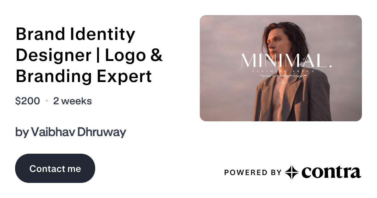 Brand Identity Designer | Logo & Branding Expert by Vaibhav Dhruway