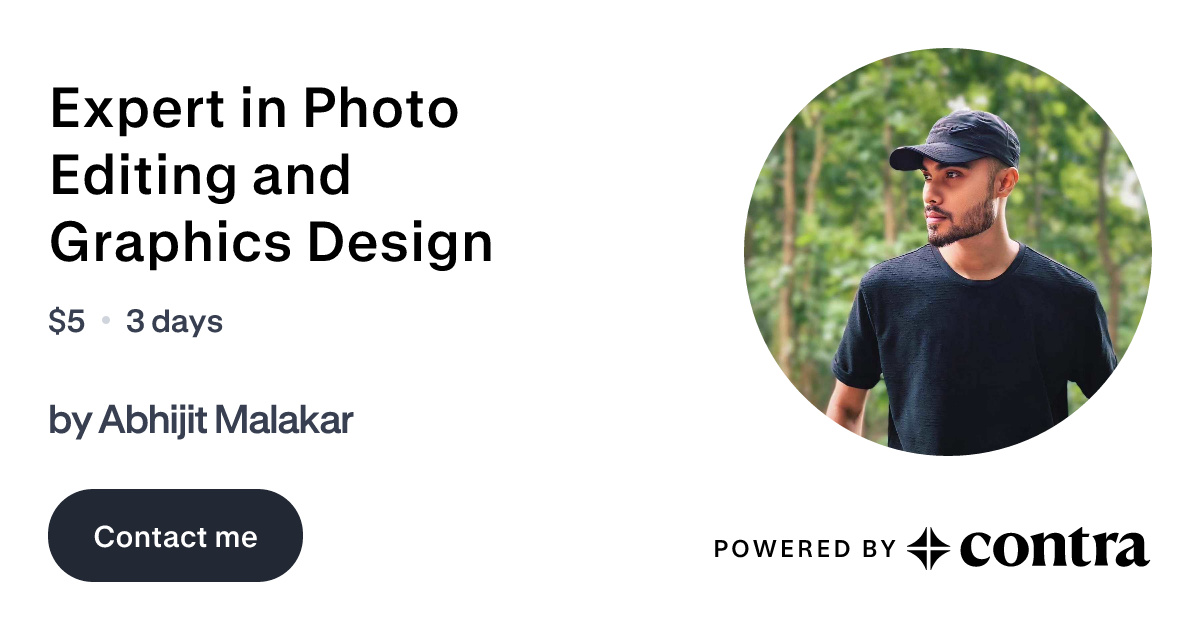 Expert in Photo Editing and Graphics Design by Abhijit Malakar