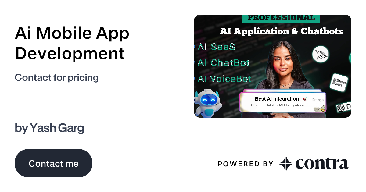 Ai Mobile App Development by Yash Garg