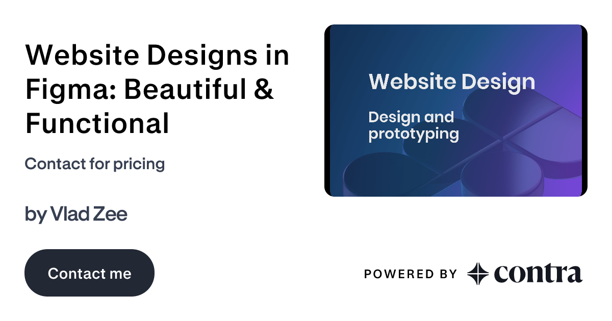 Website Designs in Figma: Beautiful & Functional by Vlad Zee
