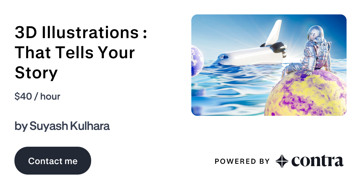 3D Illustrations : That Tells Your Story by Suyash Kulhara