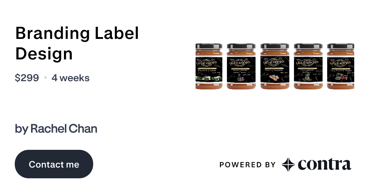 Branding Label Design by Rachel Chan