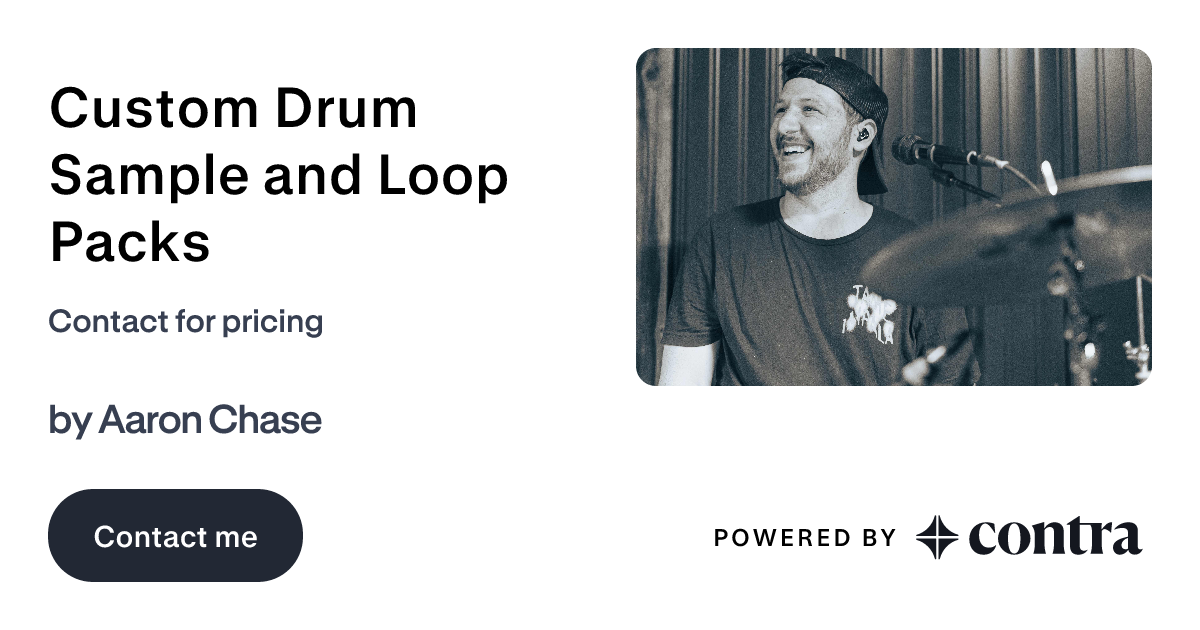 Custom Drum Sample and Loop Packs by Aaron Chase