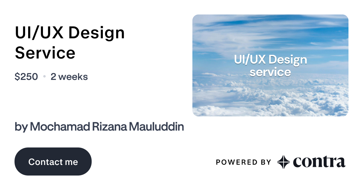 UI/UX Design Service by Mochamad Rizana Mauluddin
