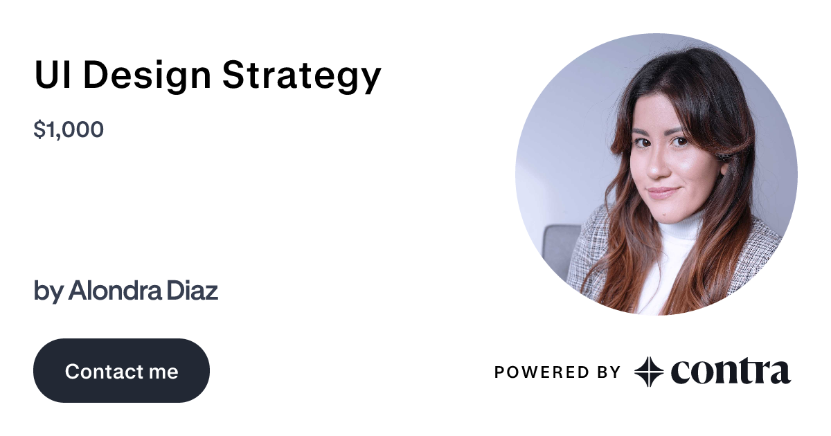 UI Design Strategy by Alondra Diaz