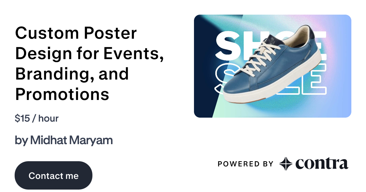 Custom Poster Design for Events, Branding, and Promotions by Midhat Maryam