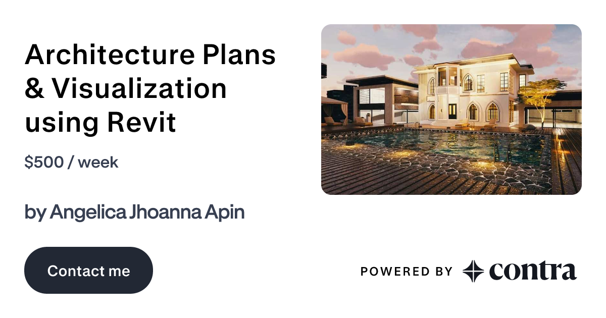 Architecture Plans & Visualization using Revit by Angelica Jhoanna Apin