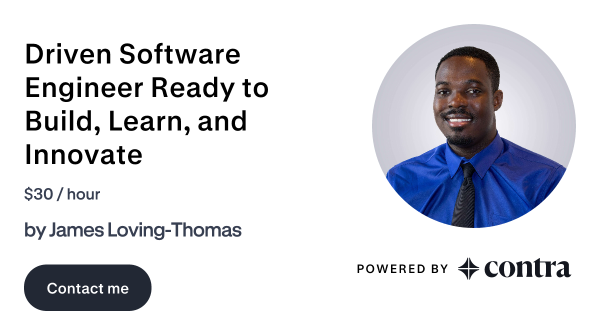 Driven Software Engineer Ready to Build, Learn, and Innovate by James ...