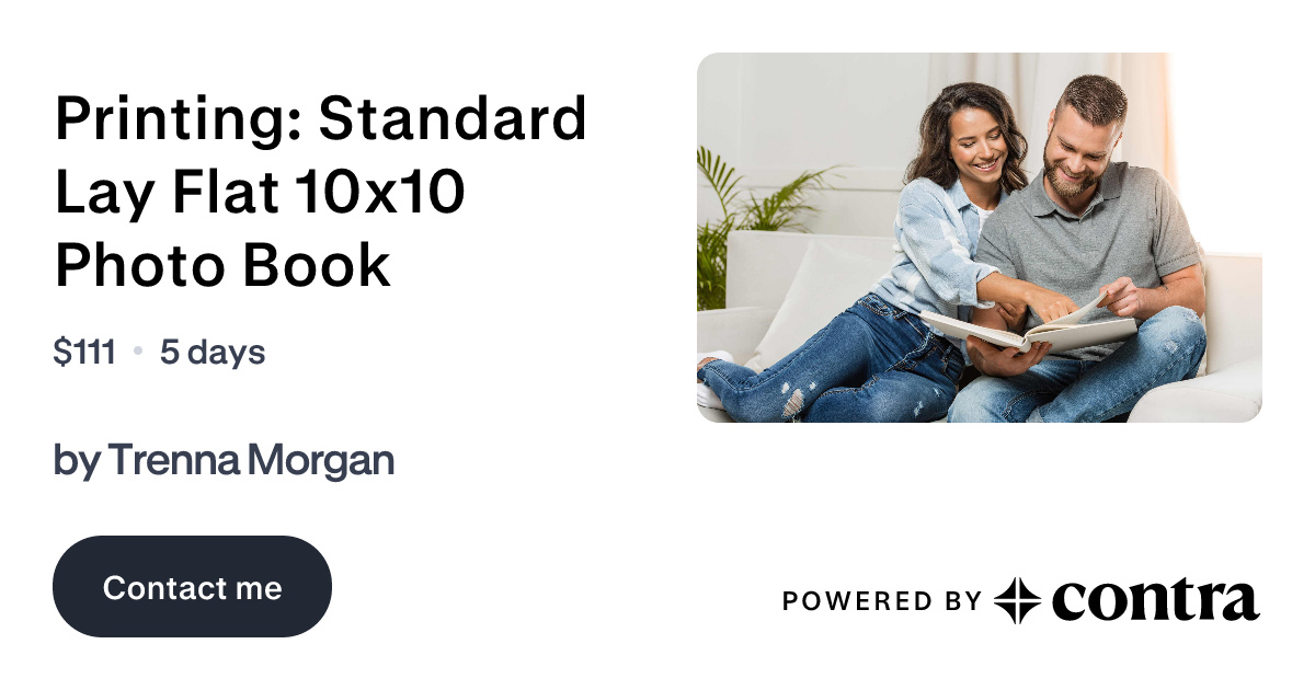 Printing: Standard Lay Flat 10x10 Photo Book by Trenna Morgan