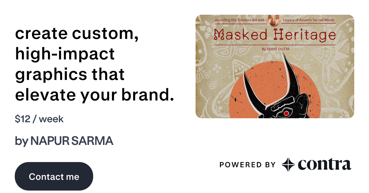 create custom, high-impact graphics that elevate your brand. by NAPUR SARMA