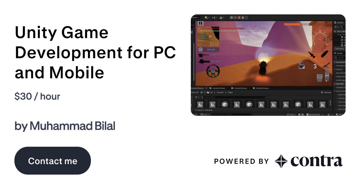 Unity Game Development for PC and Mobile by Muhammad Bilal