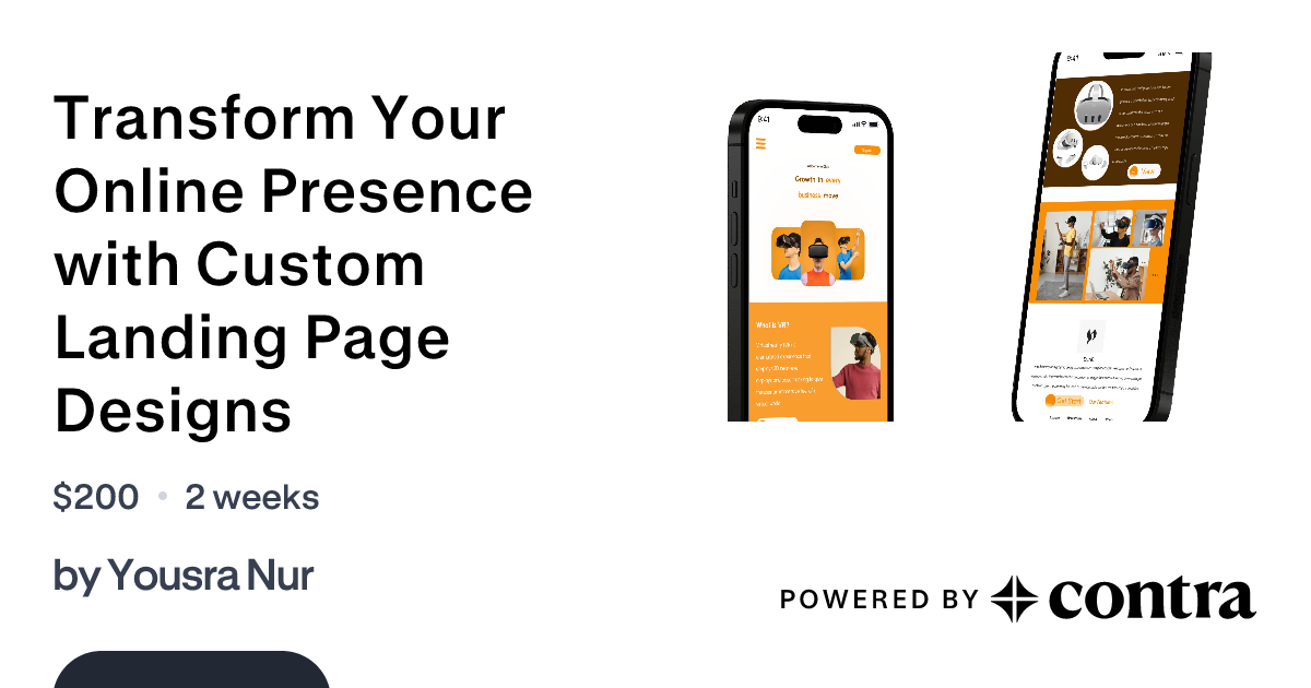 Transform Your Online Presence with Custom Landing Page Designs by ...