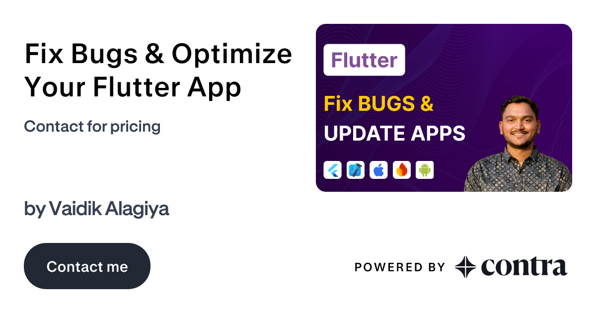 Fix Bugs & Optimize Your Flutter App by Vaidik Alagiya