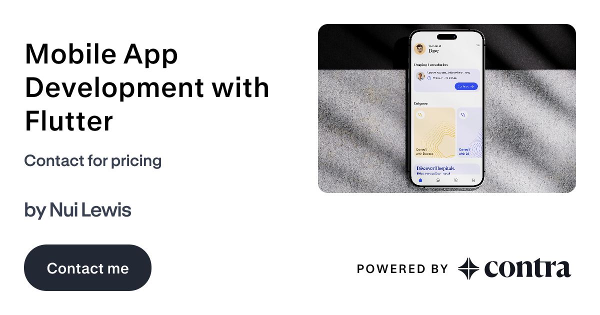 Mobile App Development with Flutter by Nui Lewis