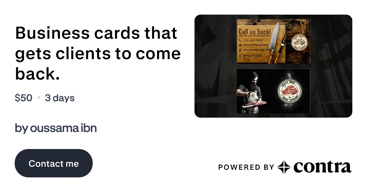 Business cards Designs that will make your clients come back. by ...