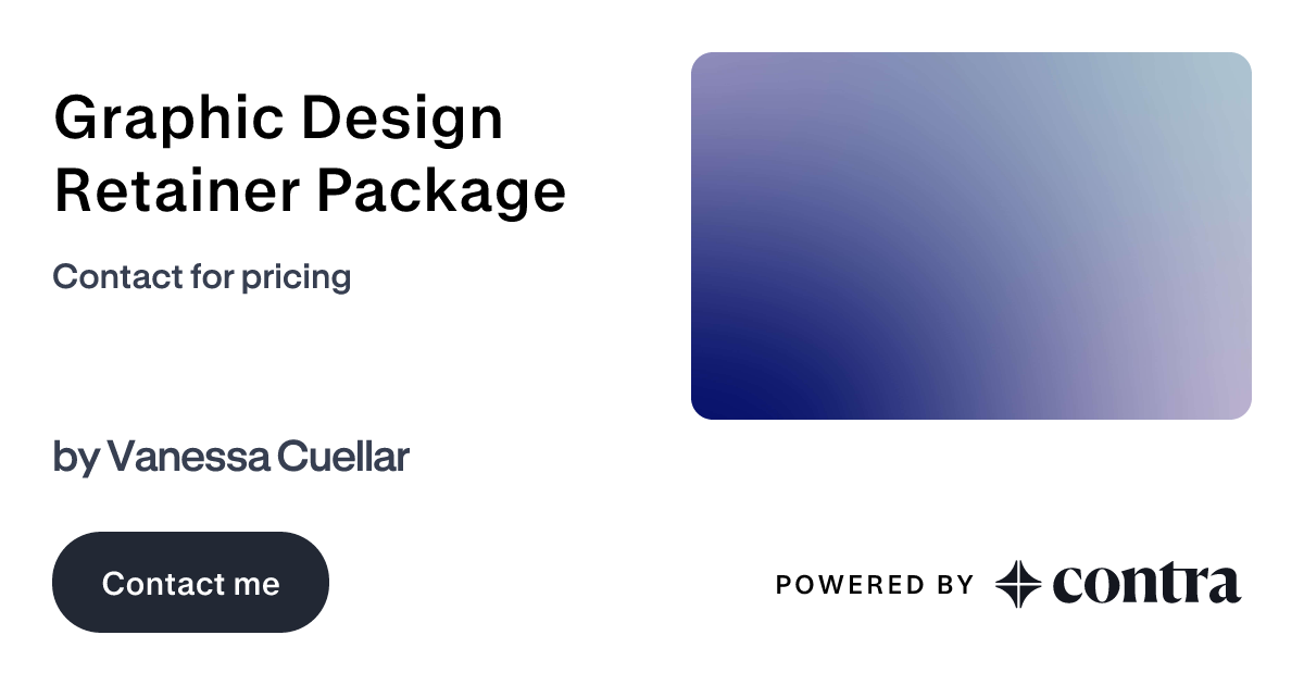 Graphic Design Retainer Package by Vanessa Cuellar