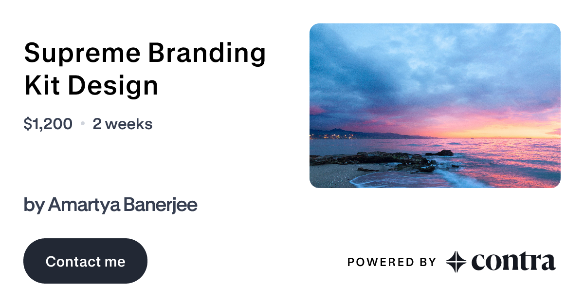 Supreme Branding Kit Design by Amartya Banerjee