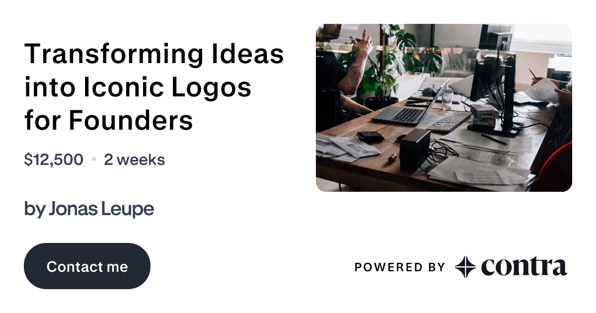 Transforming Ideas into Iconic Logos for Founders by Jonas Leupe