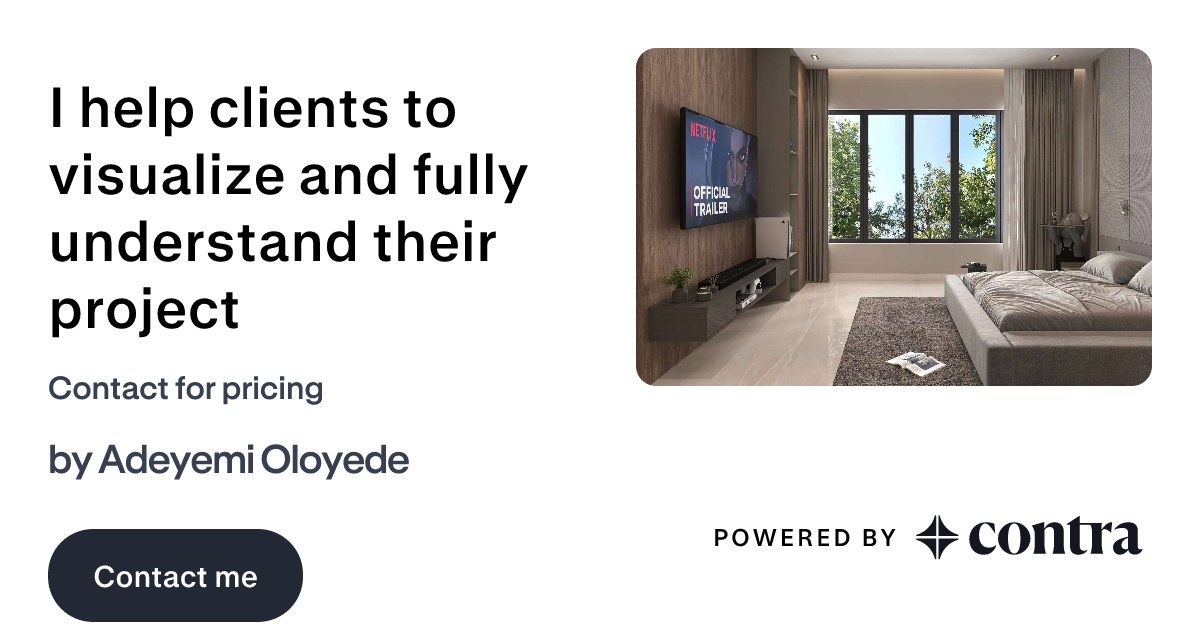 I help clients to visualize and fully understand their project by ...